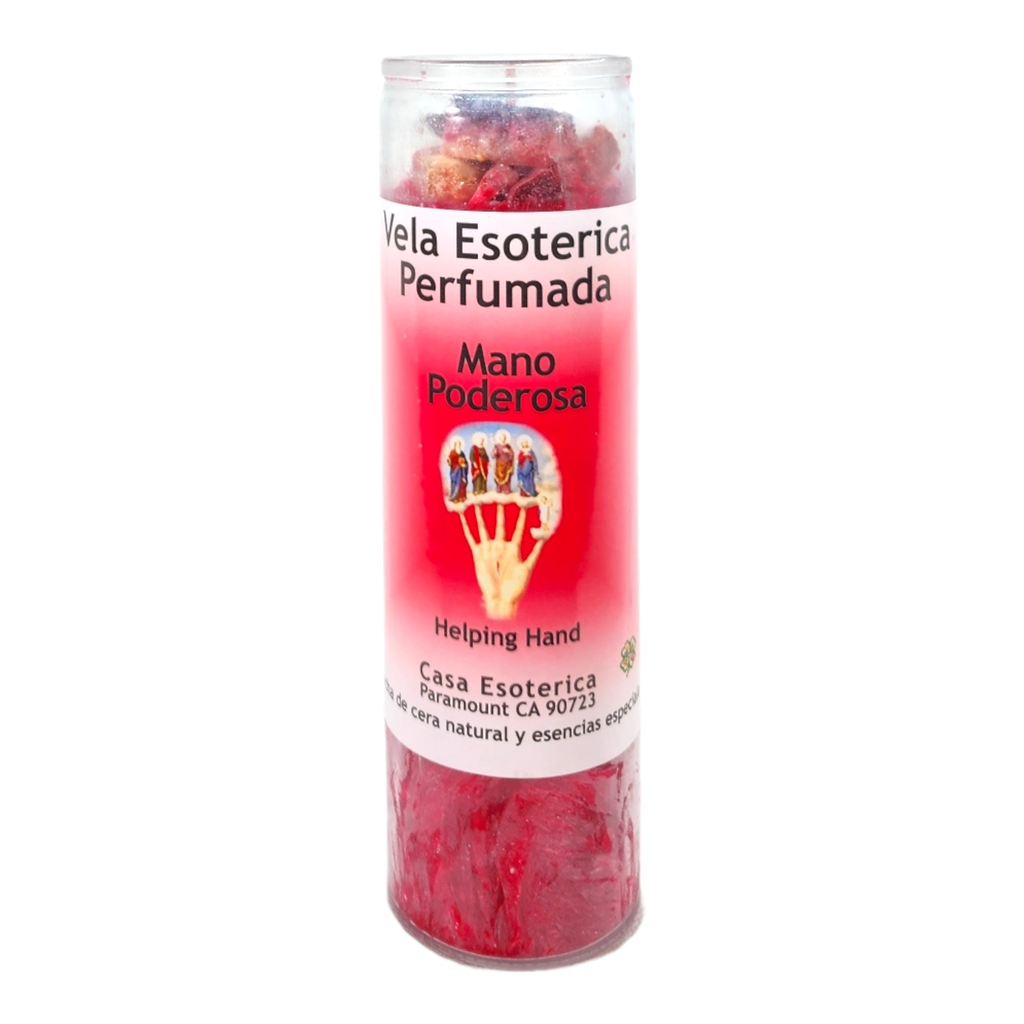 HELPING HAND-Palm Wax Spiritual intention Spell Candle-[RED] | Vela Ca ...
